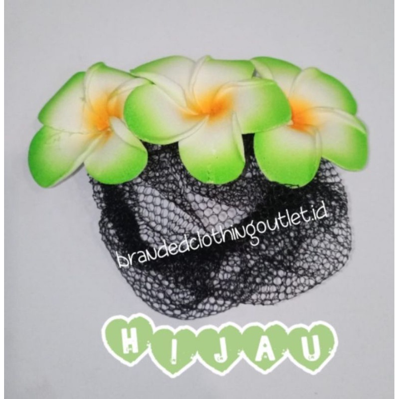 Jual JEPIT RAMBUT OTOMATIS + HAIRNET / HAIRNET BUNGA KAMBOJA KHAS BALI ...