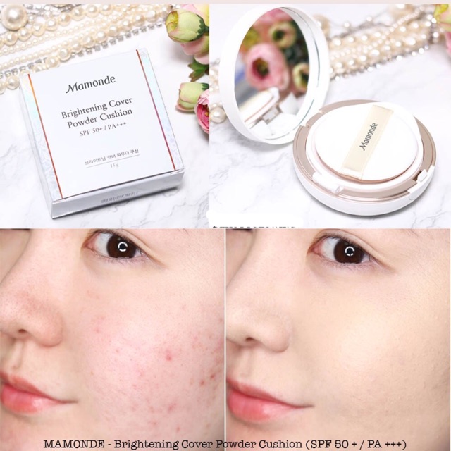 Jual MAMONDE - Brightening Cover Powder Cushion (SPF 50 + / PA ...