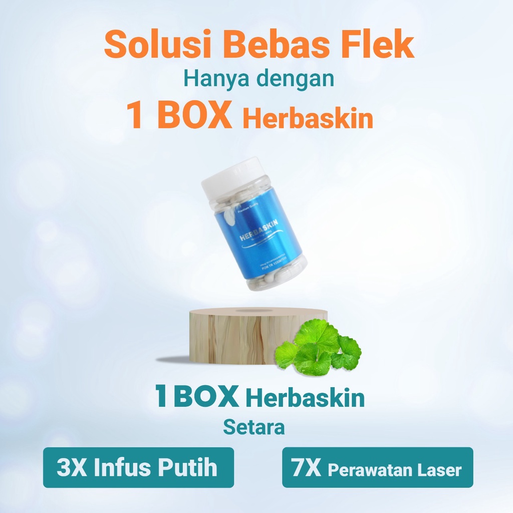 Jual HERBASKIN ORI 50 kapsul Suplemen Pemutih Kulit Seluruh Tubuh | Shopee Indonesia