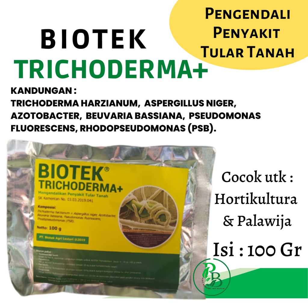 Jual Biotek Trichoderma+ 100 gr Pengendali Layu Fusarium pada Cabe ...