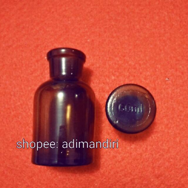 Jual Botol Reagent coklat 60ml Narrow Mouth CHINA/Reagen Bottle Brown ...