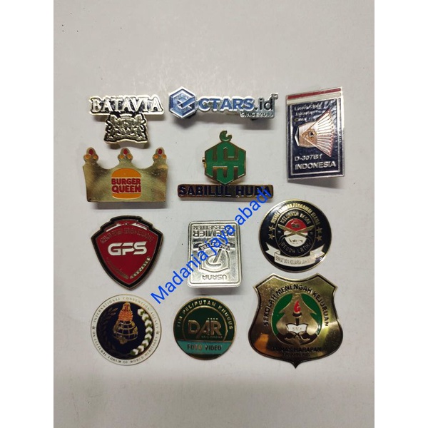 Jual pin magnet custom satuan/pin kuningan custom | Shopee Indonesia