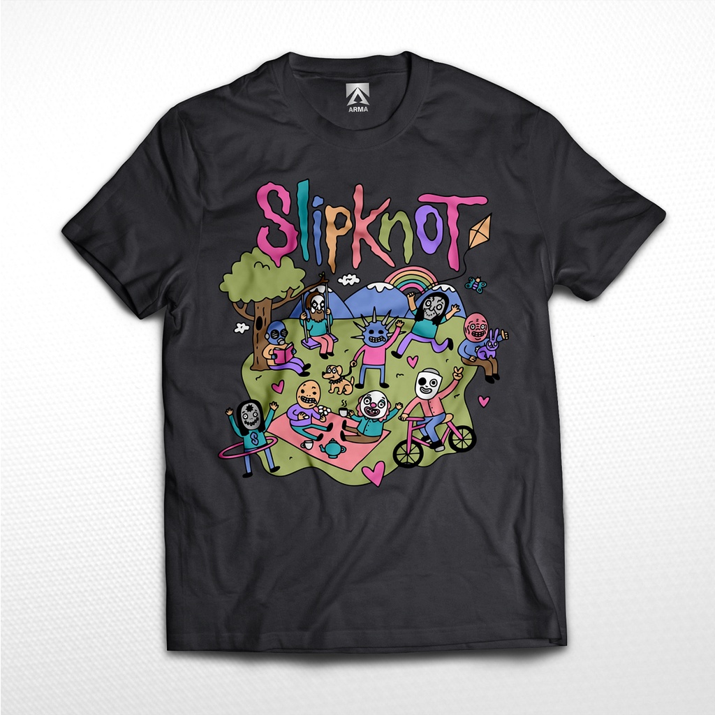 Jual KAOS BAND SLIPKNOT Cute Cartoon / tshirt musik Rock metal baju ...