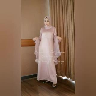 Jual Bridesmaid Dress Kondangan Muslim Organza Outer Set Inner Busui ...