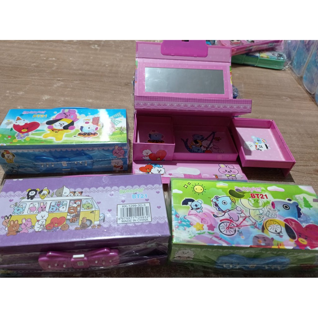 Jual Tempat Pensil Box Susun Set BTS BT21 - KK1299 | Shopee Indonesia