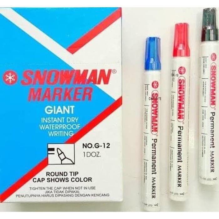 Jual Spidol BESAR permanen Snowman | Shopee Indonesia