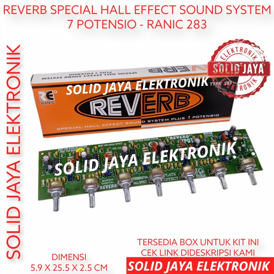 Jual KIT REVERB 7 POTENSIO SPECIAL HALL EFFECT ALL SOUND SYSTEM TONE ...