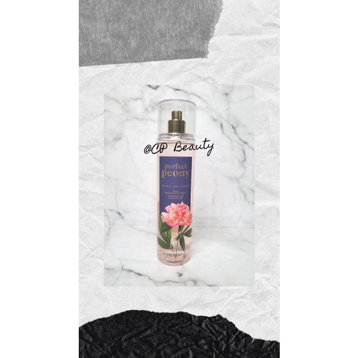 Jual BATH & BODY WORKS FINE FRAGRANCE MIST PERFECT PEONY 236 ML ...
