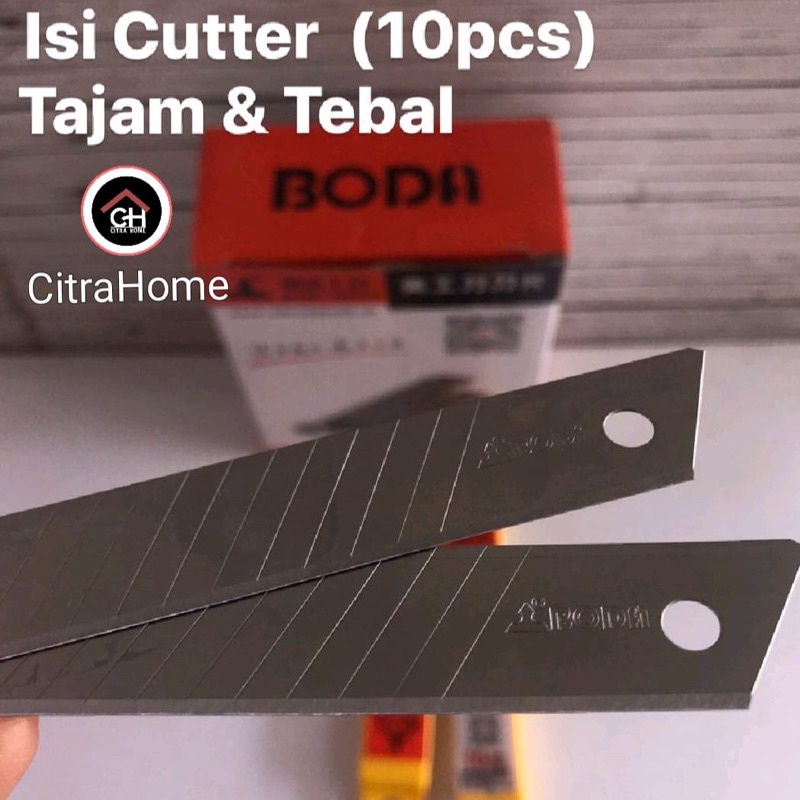 Jual Isi (Pisau) Cutter Besar Boda Harga 1pak 10pcs | Shopee Indonesia