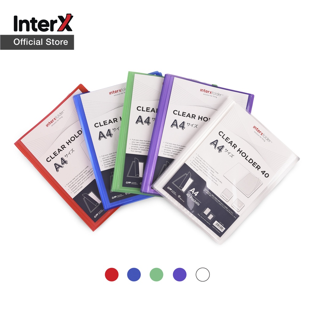 Jual InterX Folder Clear Holder / Document Keeper / Map Display Album ...