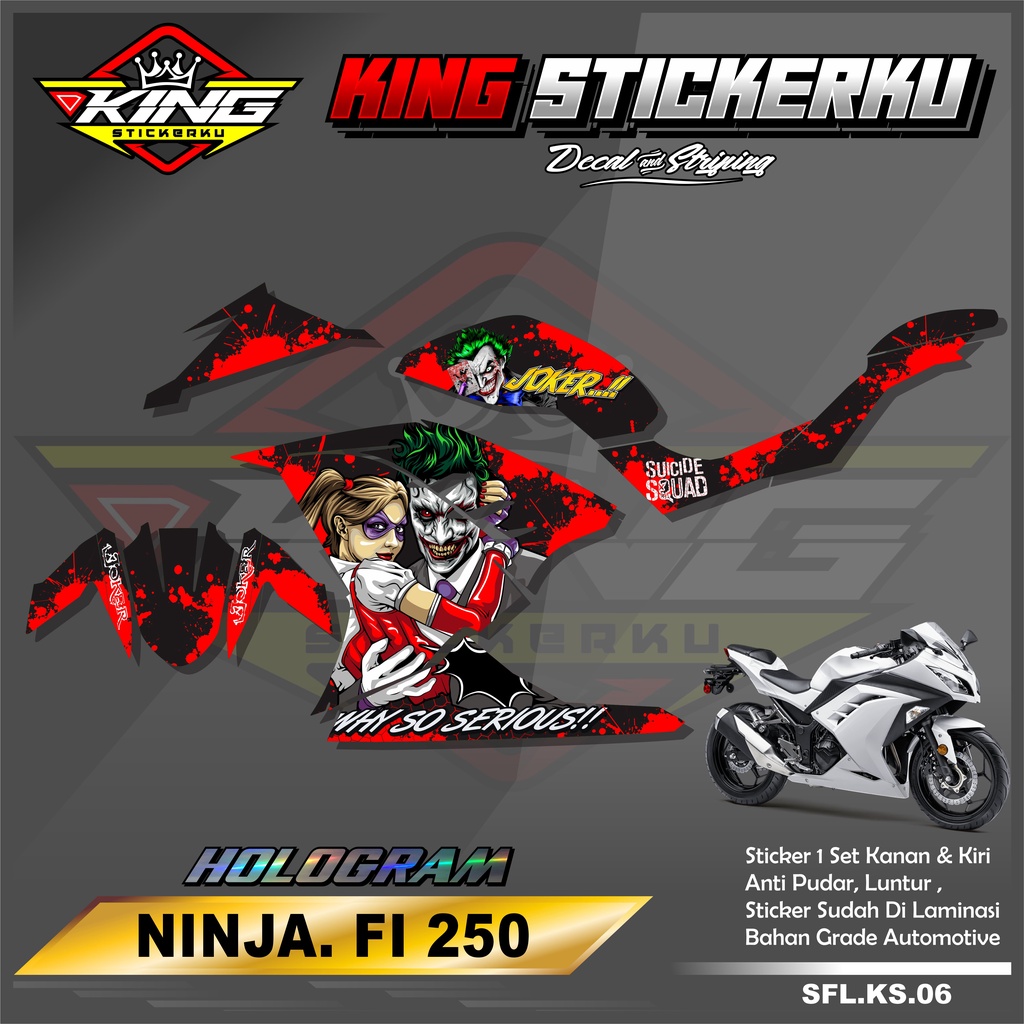 Jual Sticker Striping Kawasaki NINJA 250 FI - Stiker Striping Motor ...