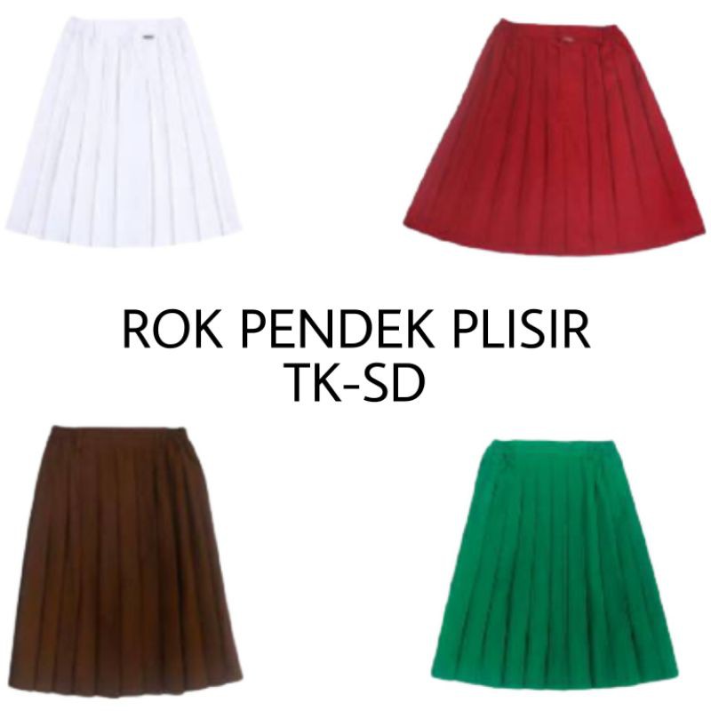 Jual Seragam sekolah rok SD pendek rok wiru PAUD & SD rok plisket SD ...