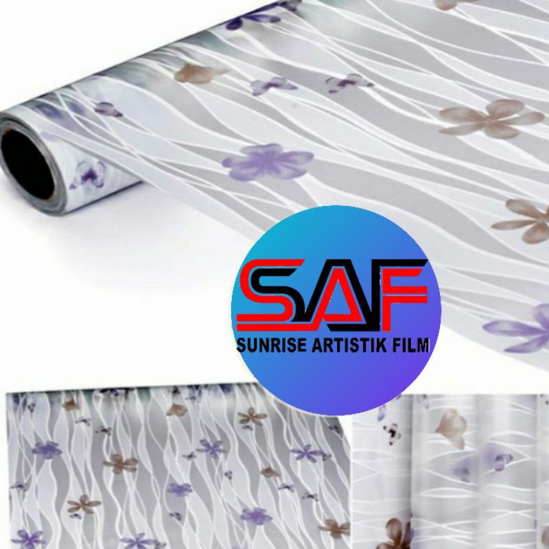 Jual stiker kaca jendela motif/sticker motif bunga kecil/toko sticker ...