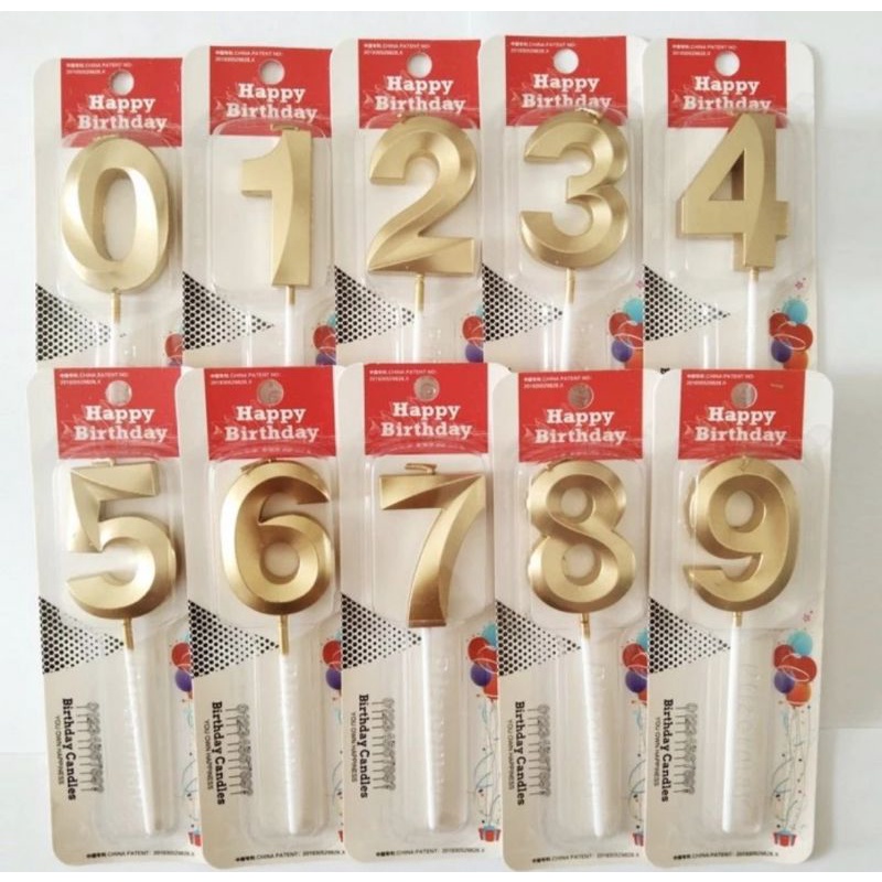 Jual Lilin Angka Gold Chrome Premium / Lilin angka ulang tahun | Shopee ...