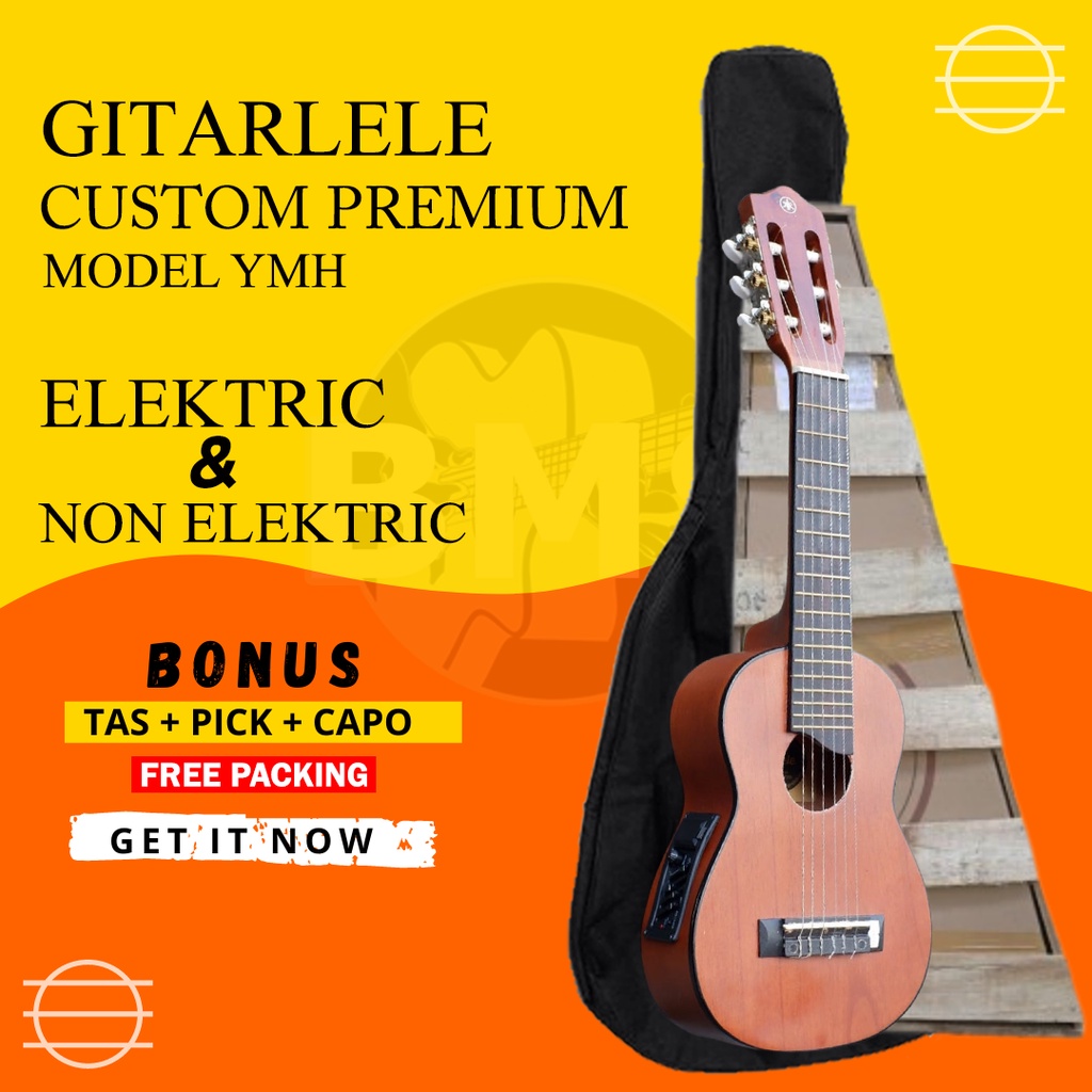 Jual Gitar Mini Kecil Guitalele Gitar Lele Gitarlele Senar Model Yamha ...