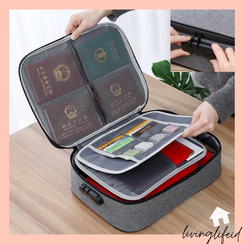 Jual LVL Tas Penyimpanan Dokumen Tas Travel Dokumen Document Tempat ...