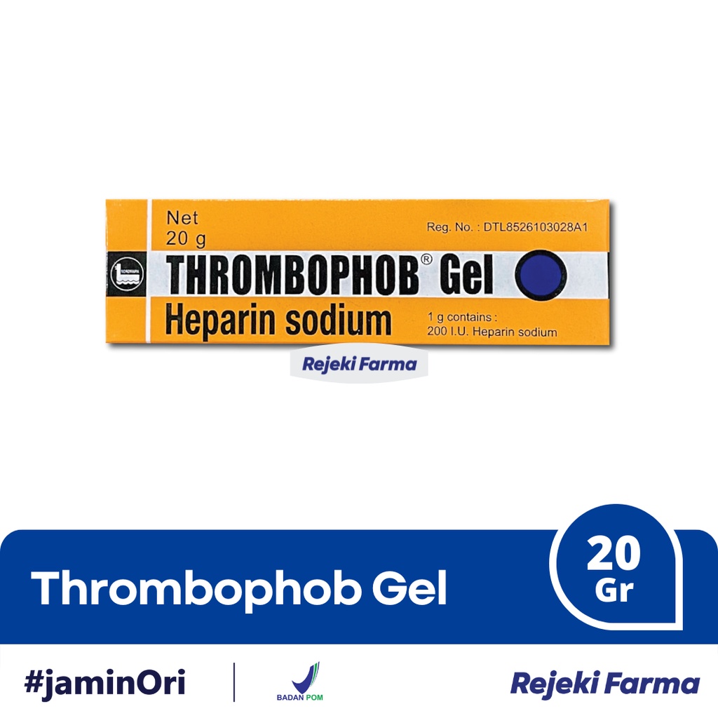 Jual THROMBOPHOB GEL 20 GRAM / Trombopop 20g Thrombopop trombopob 20gr ...