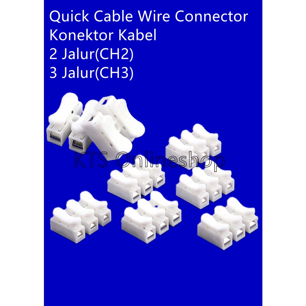 Jual Quick Cable Wire Connector 2 Pin 2pin Push | Konektor Kabel ...