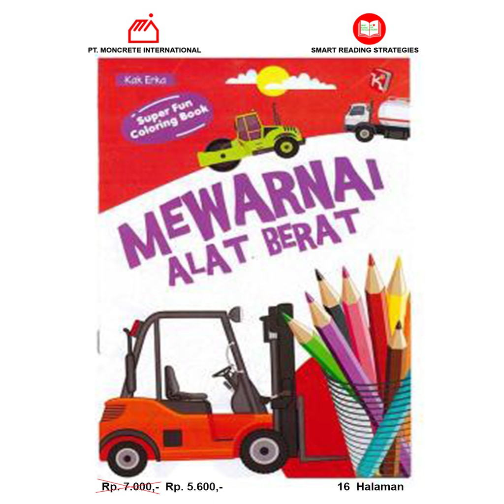 Jual SUPER FUN COLORING BOOK MEWARNAI ALAT BERAT | Shopee Indonesia