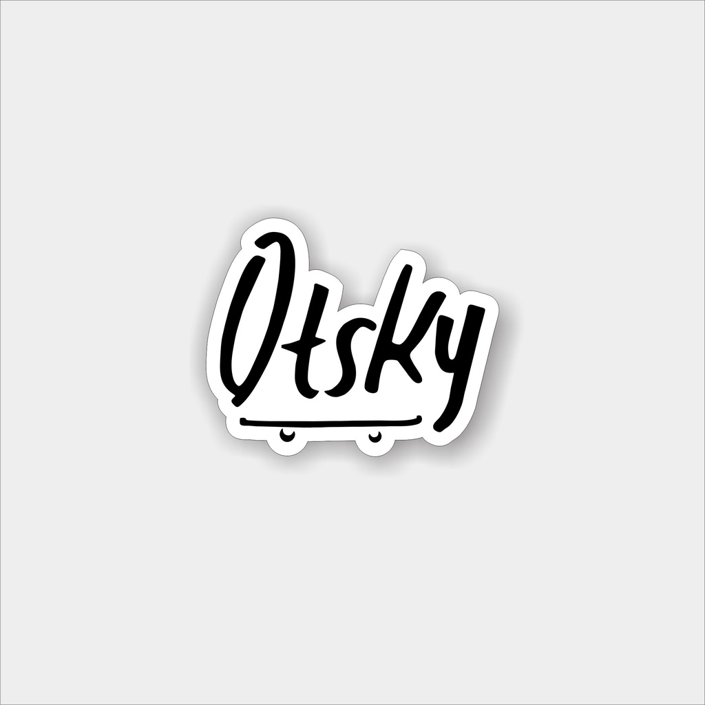 Jual Stiker brand stiker distro Otsky bahan graftac anti air | Shopee ...