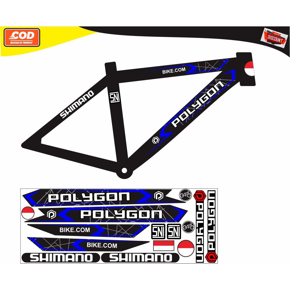 Jual DECAL MOTIF BIKE ART CUSTOM SEPEDAH BMX ALL/UNIVERSAL VARIASI ...