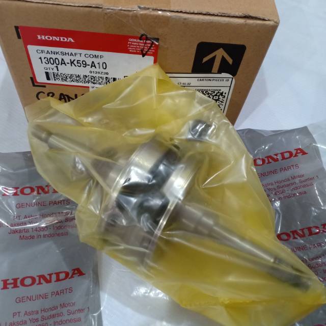 Jual 1300A-K59-A10 CRANKSHAFT ASSY VARIO 150 ASLI HGP 1300AK59A10 | Shopee Indonesia