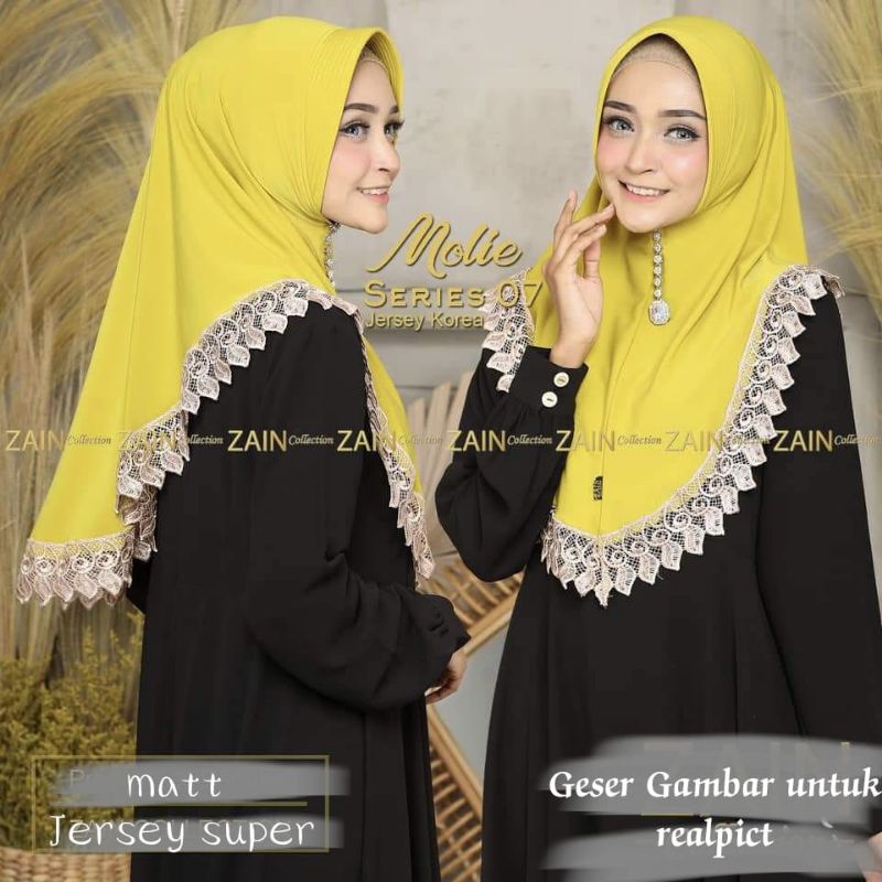 Jual (Uus Hasanah)•MOLIE RENDA•hijab instan jilbab jersey Jilbab renda ...