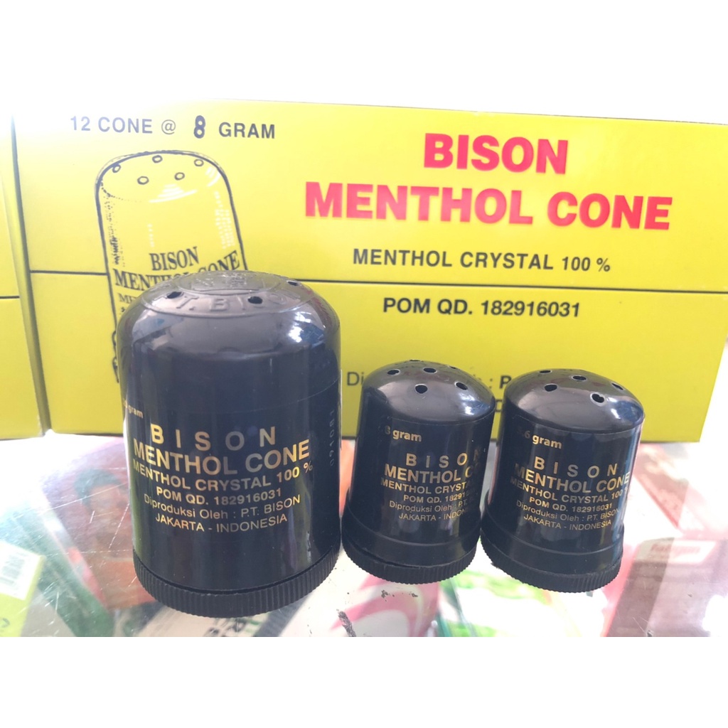 Jual Bison Menthol Cone Obat Pilek Inhaler Obat Hidung Tersumbat Obat ...