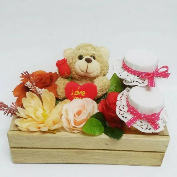 Jual Produk Terbaru Box Parcel Valentine Gift Boneka Beruang Teddy Bear ...
