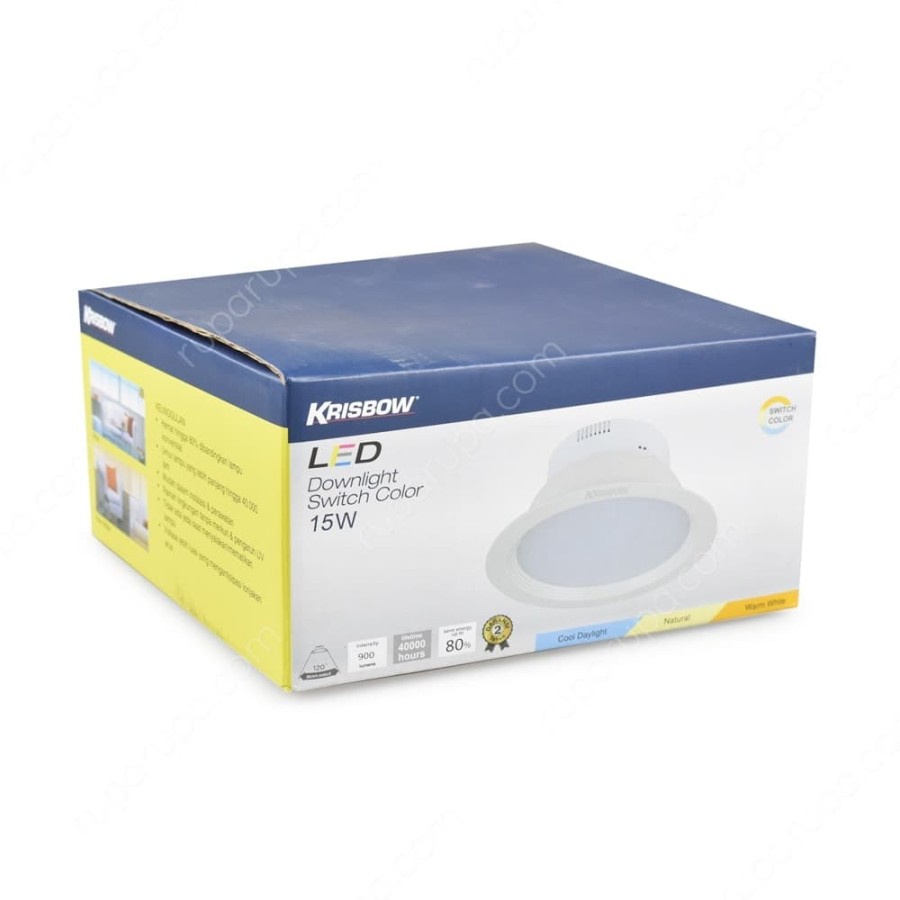 Jual Krisbow Lampu Downlight Led Switch Color 15w 900 Lm | Shopee Indonesia