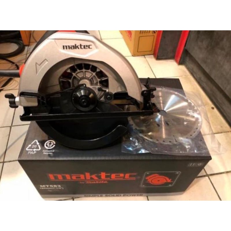 Jual Mesin Gergaji Kayu Circular Saw Circle 7 Inchi Maktec MT 583 | Shopee Indonesia