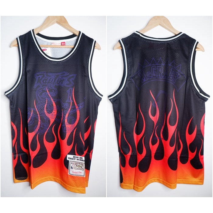 Jual JERSEY BASKET NBA CLASSIC HWC FLAME EDITION RAPTORS #1 MC GRADY ...