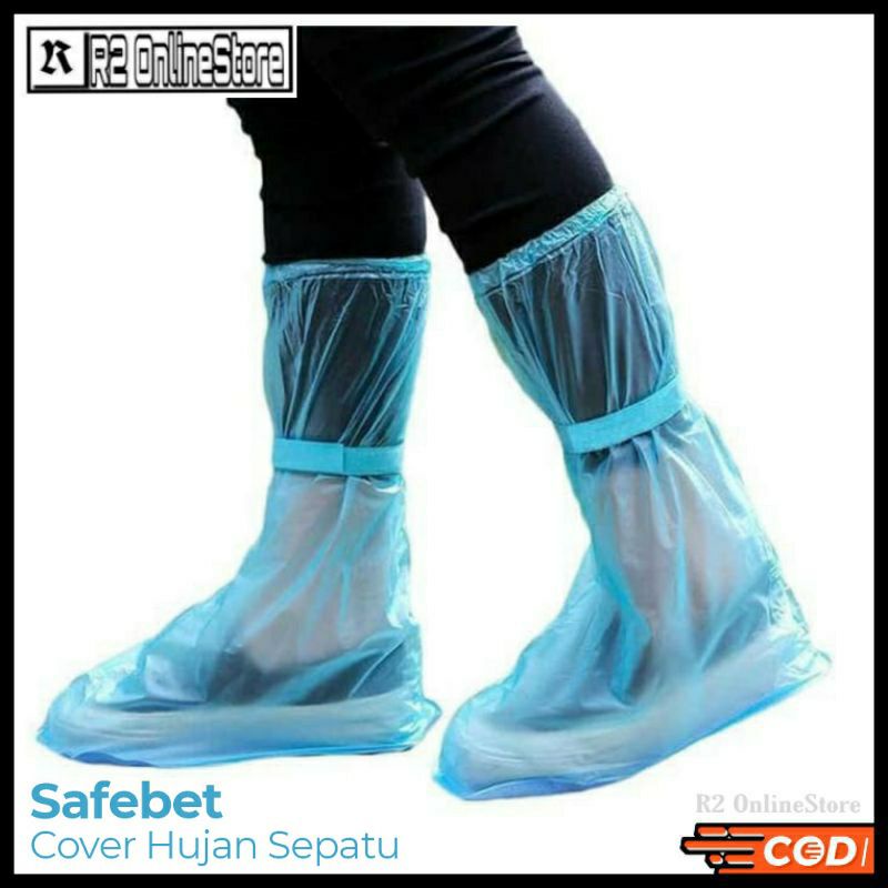 Jual Safebet Cover Hujan Jas Sepatu Raincoat Shoes Pelindung Sepatu ...