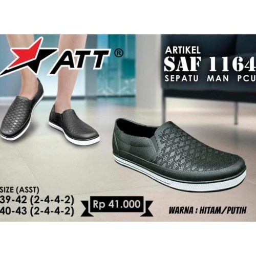 Jual SEPATU SLOP FULL KARET HITAM ANTI AIR SANKYO MURAH BANGET PASTI ...
