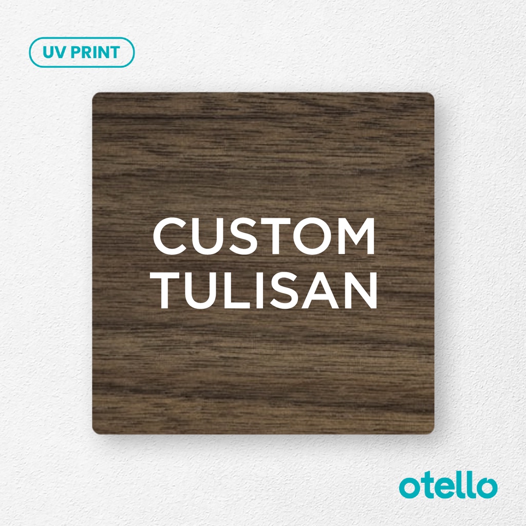 Jual Custom Papan Signage Request Tulisan Costum Sign Board Kayu Print ...
