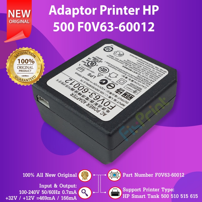 Jual Adaptor Printer HP Smart Tank 500 515 615 610 670 720 750 F0V63 ...
