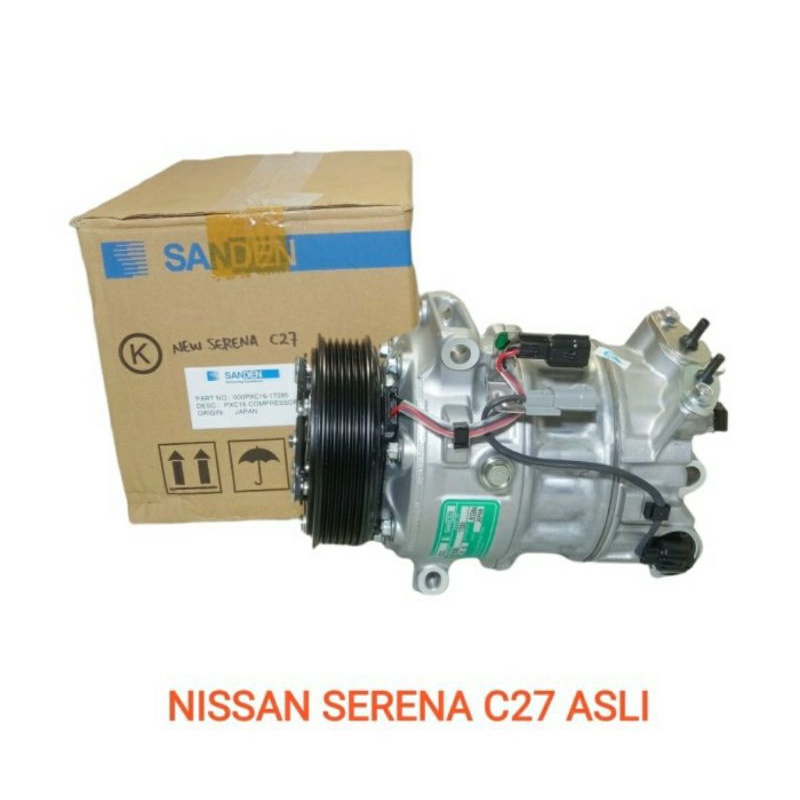 Jual KOMPRESSOR COMPRESSOR NISSAN SERENA C27 ASLI ORIGINAL SANDEN | Shopee Indonesia