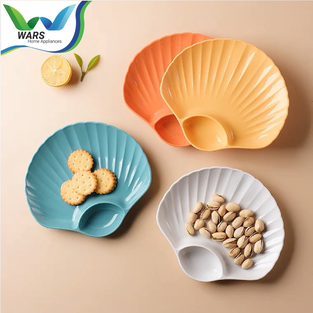 Jual WARS Piring Saji Snack Plastik Set 8Pcs Dengan Wadah Cocolan Saos ...