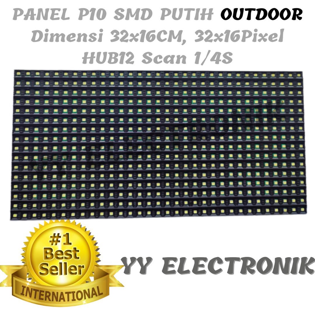 Jual Panel Module model Led P10 Putih White SMD outdoor Running Text ...