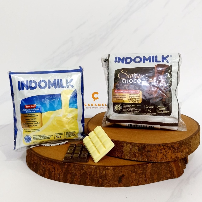 Jual Indomilk Putih/Coklat Sachet 6x37gr - susu kental manis - skm ...