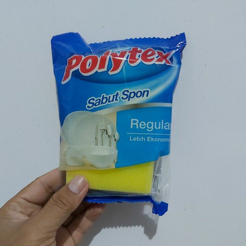 Jual Sabut Spon | Polytex | 2 lapis kuning hijau | Shopee Indonesia