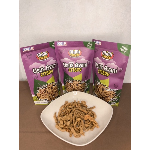 Jual Usus Ayam Crispy Mimi Snack original - 100gr | Shopee Indonesia
