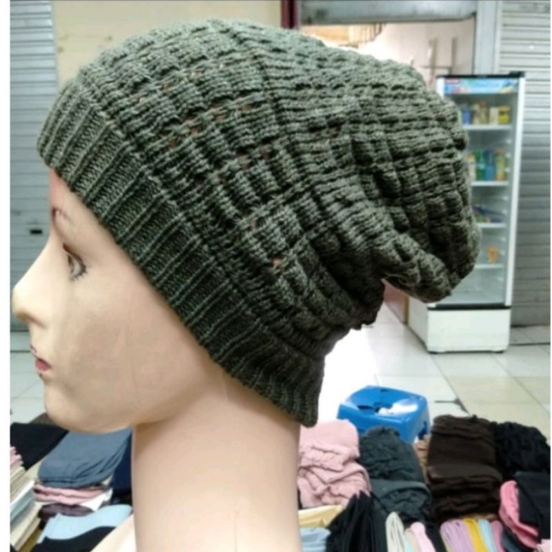 Jual Kupluk Rajut Kupluk nenek non pet | Shopee Indonesia