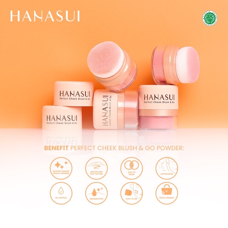 Jual Hanasui Perfect Cheek Blush and Go Powder | Hanasui Blush On ...