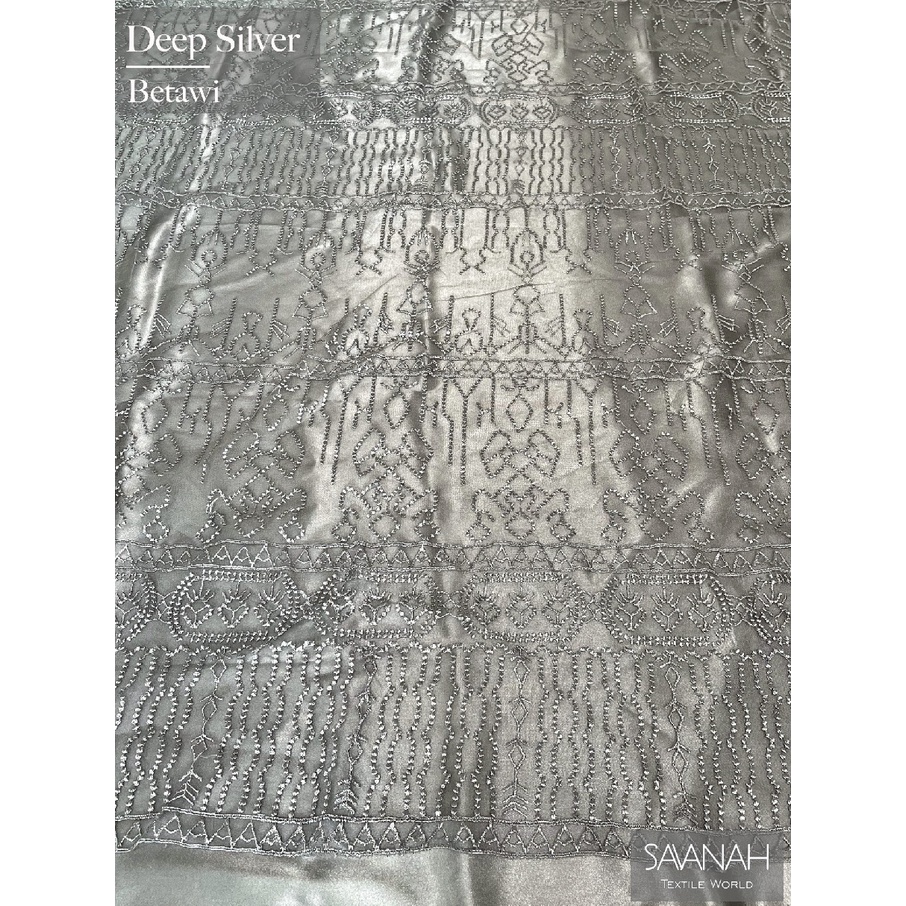 Jual 1/2 meter Bahan Kain Brokat / Brukat Warna Deep Silver | Shopee ...