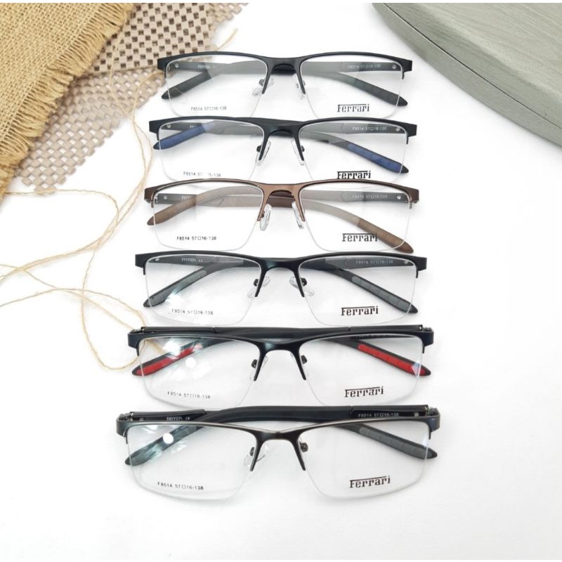 Jual Nnkacamata frame kotak model senur / setangah bingkai pria ...