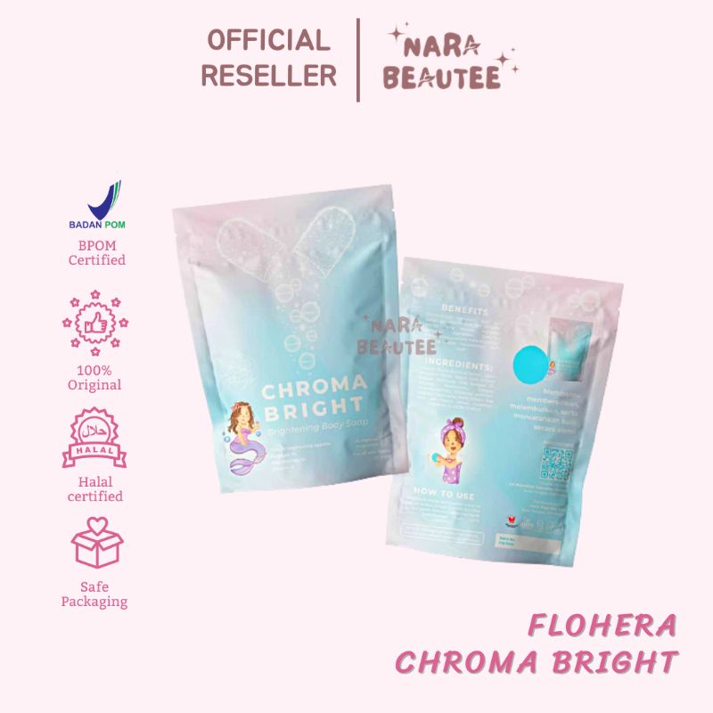 Jual FLOHERA CHROMA BRIGHT BODY SOAP / SABUN BADAN BRIGHTENING | Shopee ...