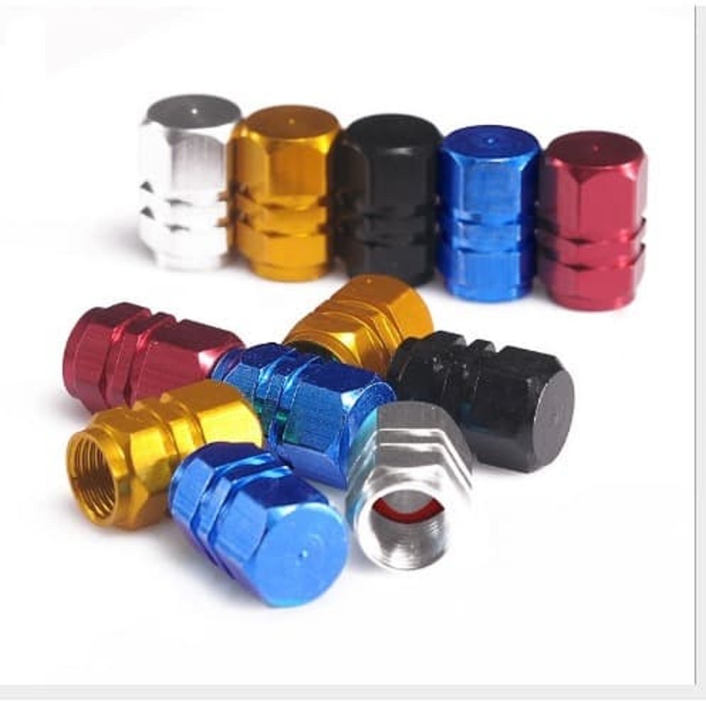 Jual Tutup Pentil Ban Motor / Mobil / Sepeda Valve Nozzle Cap Alumunium ...