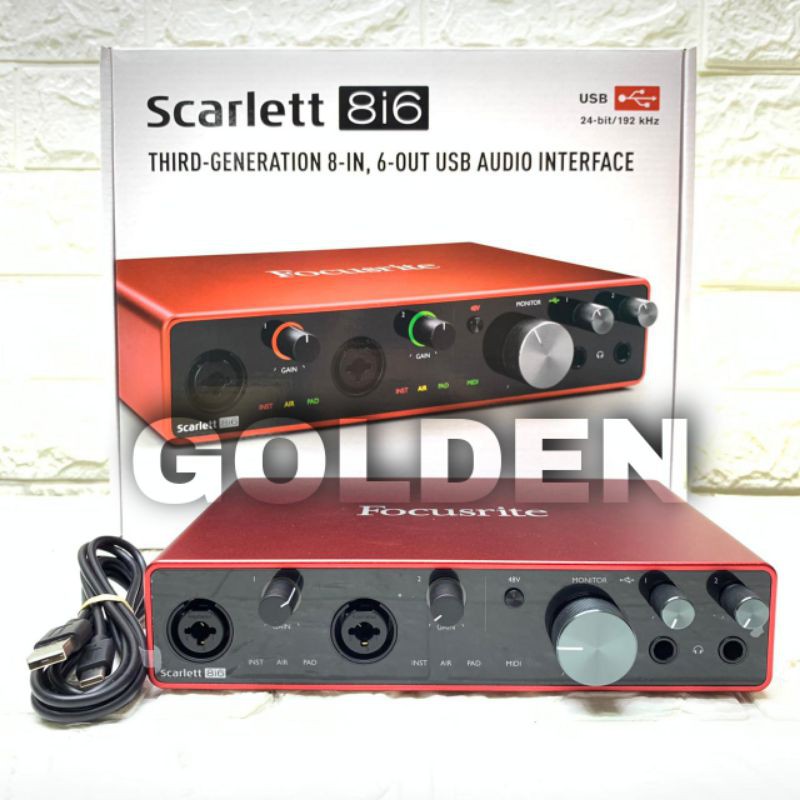Jual Focusrite Scarlett 8i6 3rd Gen USB Audio Interface Original ...