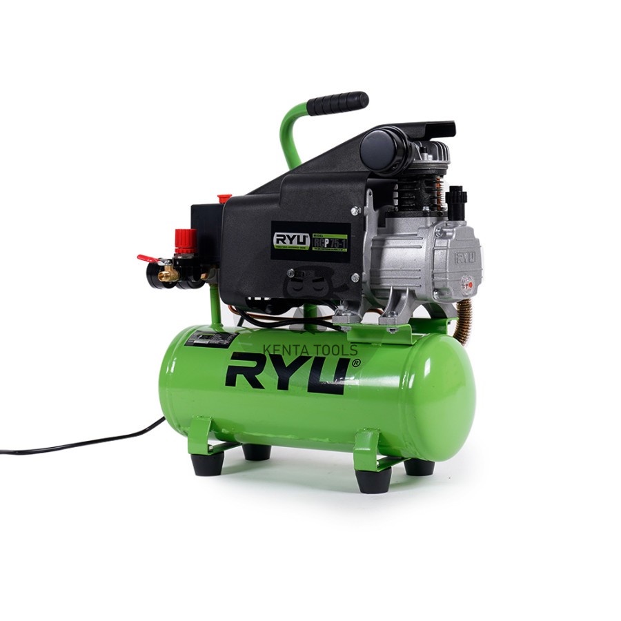 Jual Ryu Air Compressor 10 Liter 3/4HP / RCP75-1 Kompressor tanpa Oli ...